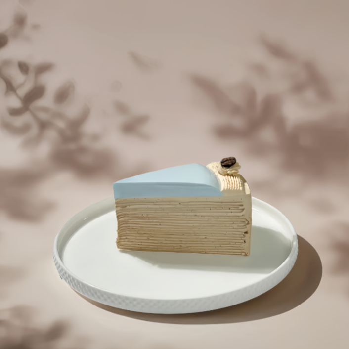 【NEW】Iced Blue Coffee Mille Crepe Cake (Slice) – Yu Cake