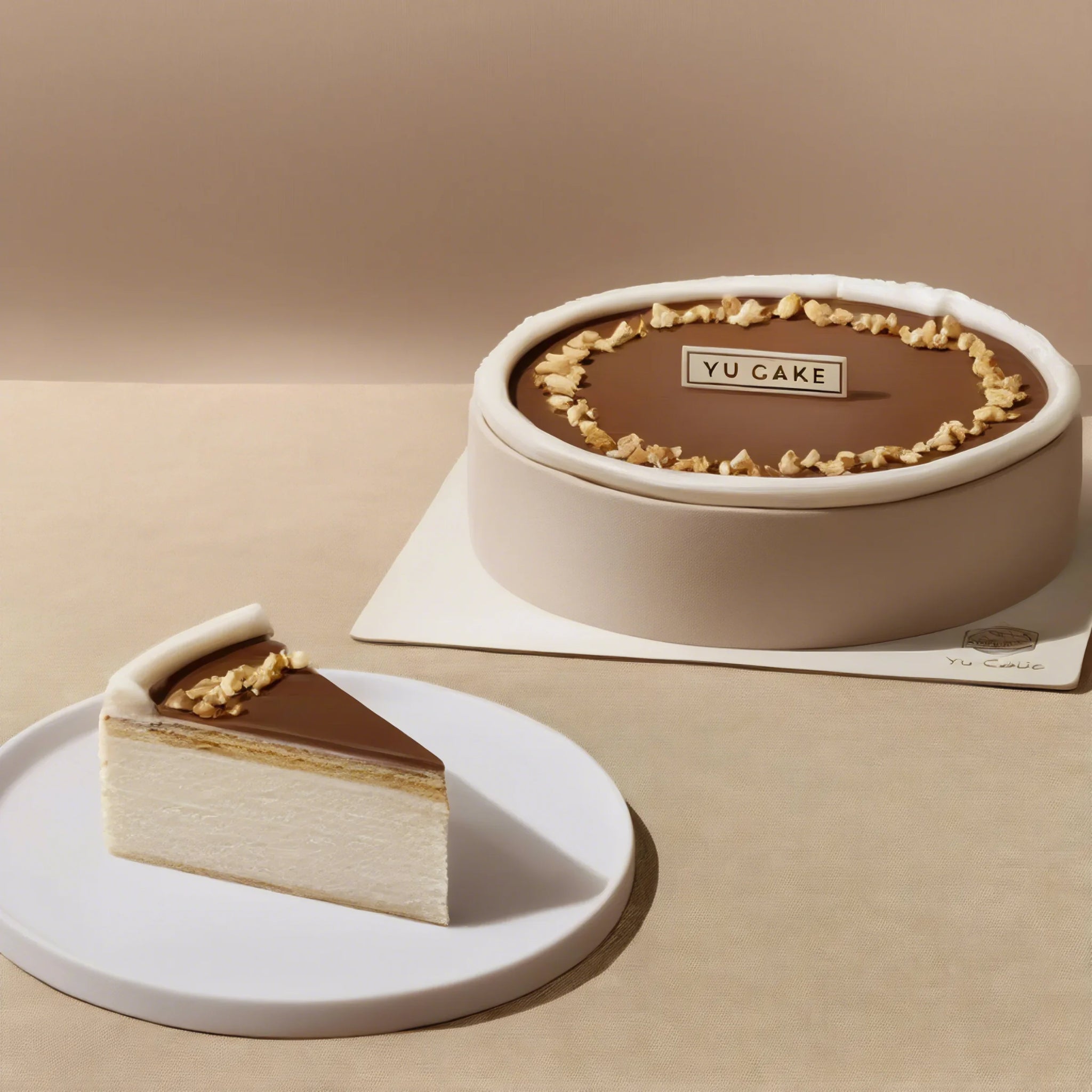 Hazelnut Chocolate Mille Crepe Cake (8") – Yu Cake