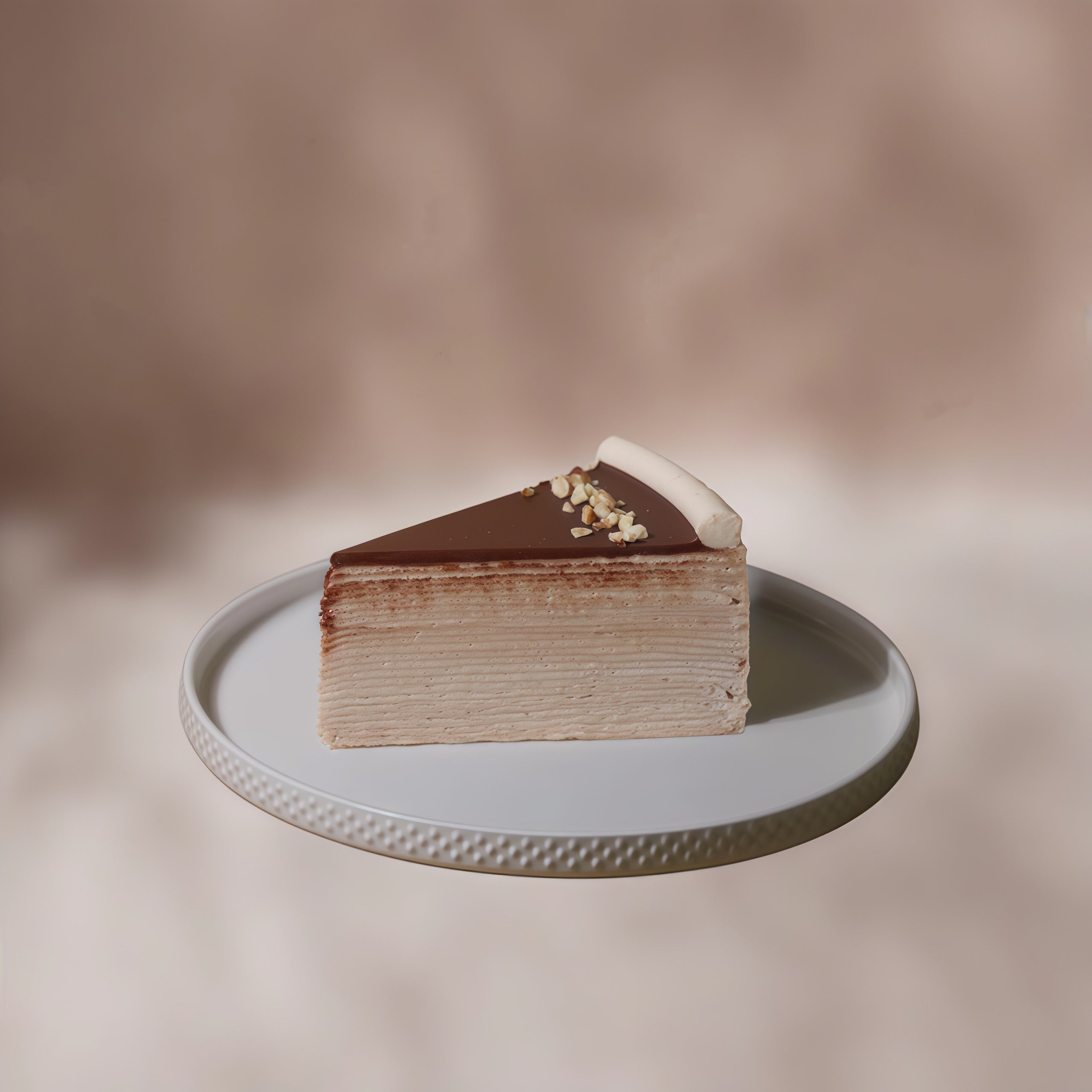 Hazelnut chocolate mille crepe cake – Yu Cake