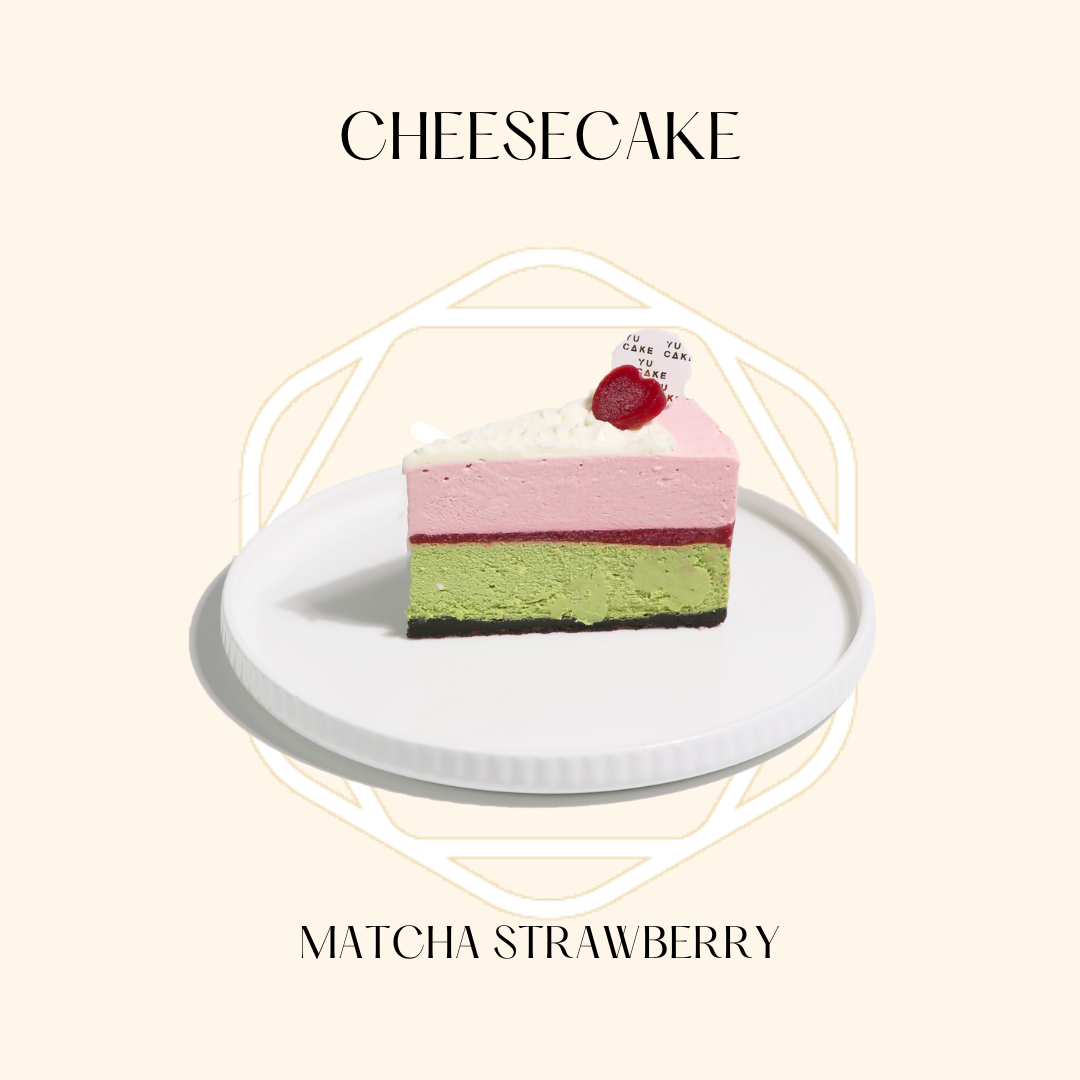 【NEW】 Matcha Strawberry Cheesecake – Yu Cake